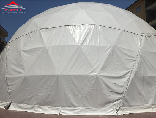 Transparent PVC Half Dome Tent / Large Geodesic Tent With Steel Frame