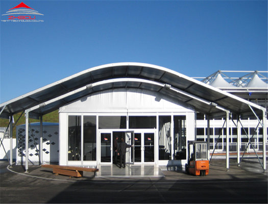 Curved Modular Aluminum Pvc Pipe Tent For Large Exhibition Hall