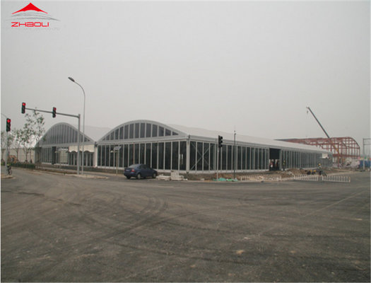 PVC Fabric Outdoor Event Tent Curve Shaped Ultraviolet - Proof Customized Size