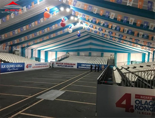 Simple 500 Person Tent With Glass Wall / Outdoor Trade Show Tents