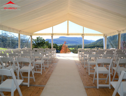 500 People Luxury Clear Roof Marquee With Clear Window For Party