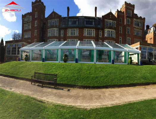 Outdoor Event Glass Tent Shelter With Double Coated PVC Fabric Cover