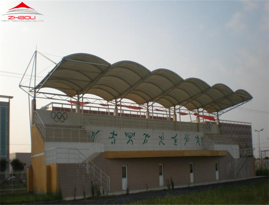 950gsm PVC Roof Tensile Membrane Structures For Communities And Schools