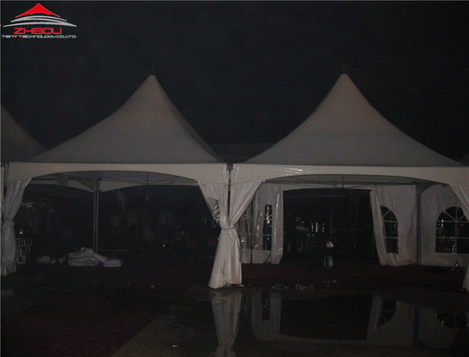 UV - Protection Rainproof Pagoda Party Tent With Double PVC Coated Polyester Fabric