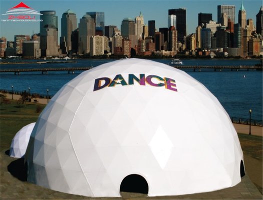 Big Geodesic Dome Tent With Clear Roof Cover Double Or Single - Wing Glass Door