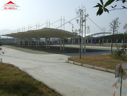 Metal Frame Movable Tensile Membrane Structures Fireproof Sound Insulation
