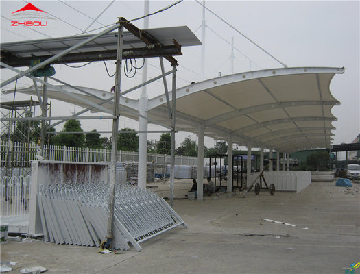 Temporary Retractable Carport For Car Parking Impact Resistance
