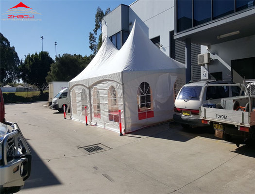 Pop Up Folding Marquee Tent Galvanized Steel Insert Eave Connection