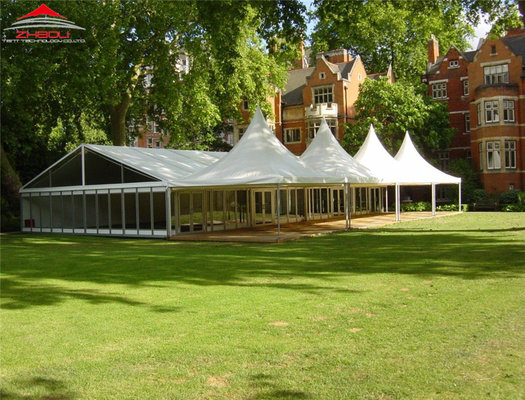500 People Clear Party Tent For Celebration Festival 4m Side Height
