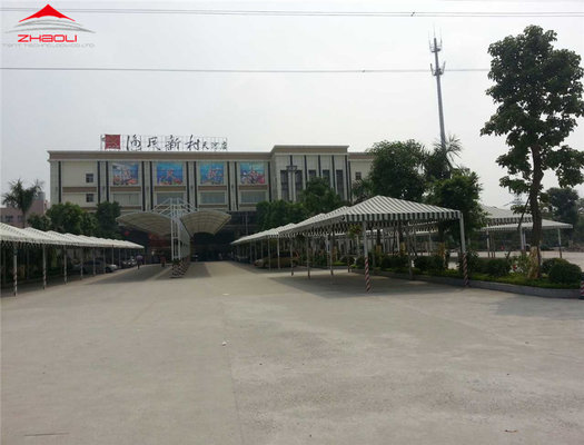 Outdoor Rainproof Tensile Membrane Structures Car Tent Garage Colorful Roof Fabric
