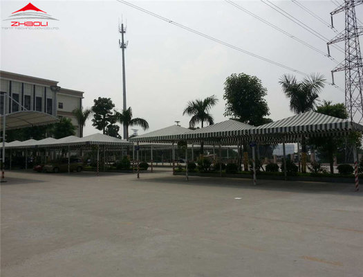 Iron Protective Tensile Membrane Structures / Flame Retardant Car Wash Tent