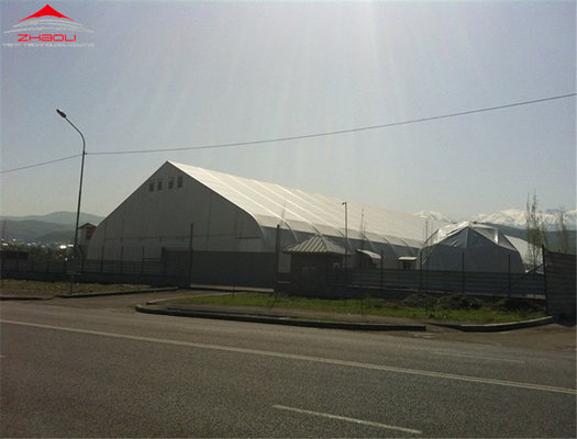 Aluminum Clear Span Helicopter Hangar Tent White Or Printed Color