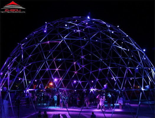 Clear PVC Fabric Big Party Geodesic Dome Tent Over 20 Years Life Span