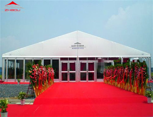Durable Unique Clear Roof Barn Wedding Tent With Chandeliers 4m Height