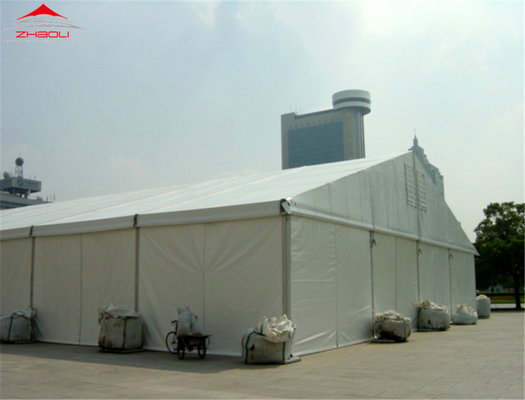 Durable Industrial Storage Tents /  Luxury Decorate Wedding Marquee Tent With Chandelier Inside