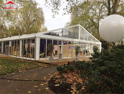 Flame Retardant Clear Span Glass Marquee Tent For Exhibition / Activity