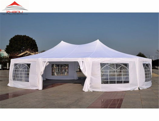 6 Side Diameter 10m Pagoda Party Tent With Double Top For Commercial Activity