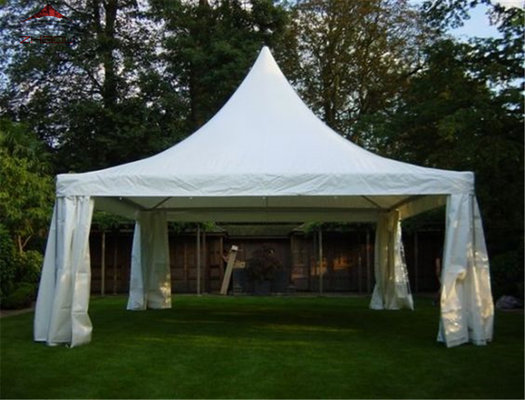 Personal 5x5m White PVC Pagoda Party Tent Flame Retardant And Waterproof
