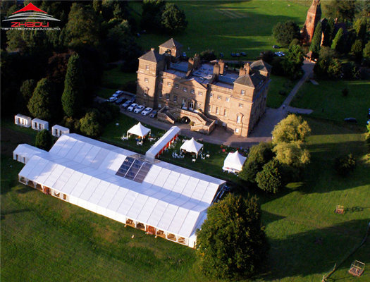600 People Outside Wedding Tents / Outdoor Wedding Reception Marquee