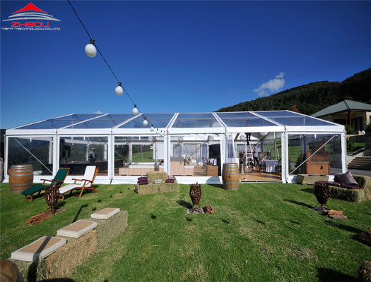 Luxury Big Wedding Event Marquee Tent With Glass Wall For Hotel Size Customized