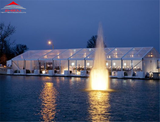 500 People Wedding Decorations Tent Movable Structure / Large Garden Wedding Tent
