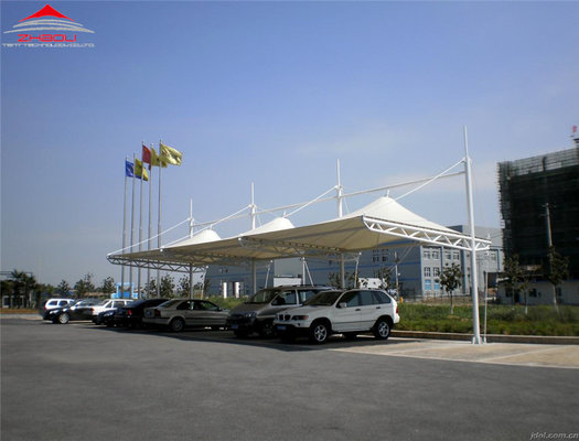 1050gsm PVC Fabric Tensile Membrane Structures / Roof Shade Structures