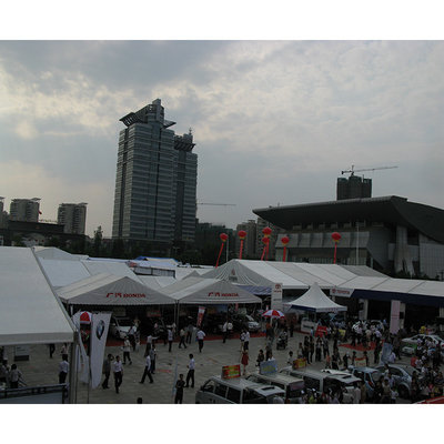 Durable Big Event Tent For Car Exhibition With Fabric Wall / Aluminium Frame Tent