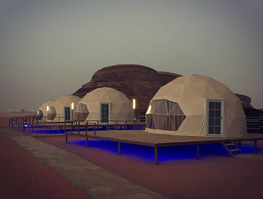 0.8mm Transparent Fabric Round Hotel Tent For Event Easy Installation