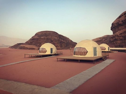 0.8mm Transparent Fabric Round Hotel Tent For Event Easy Installation