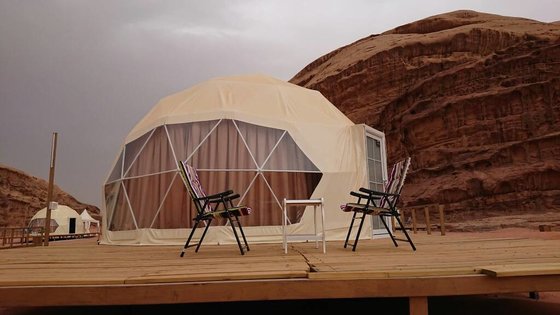 0.8mm Transparent Fabric Round Hotel Tent For Event Easy Installation