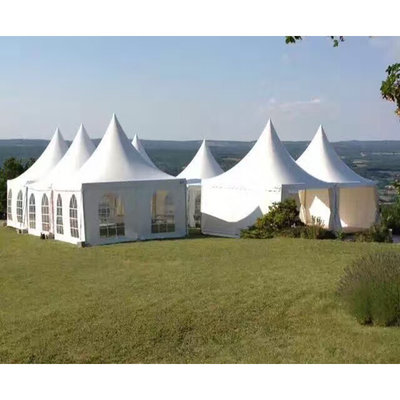 Movable Garden Party Tent / Waterproof Gazebo Tent No Pole Inside