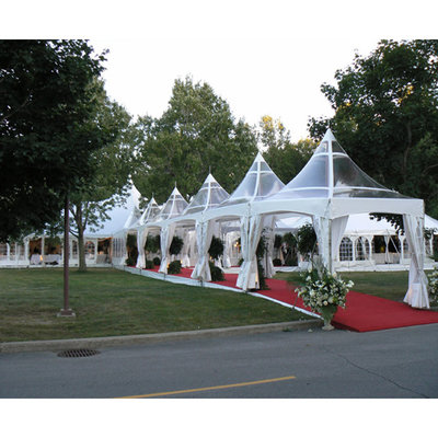 Movable Garden Party Tent / Waterproof Gazebo Tent No Pole Inside