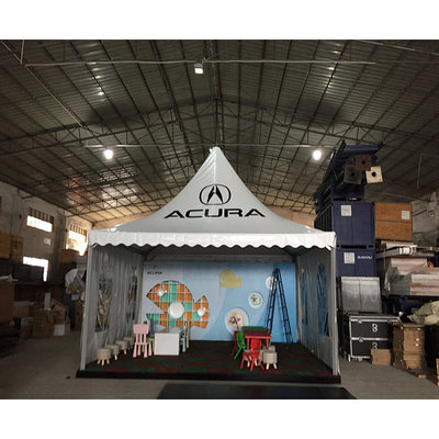 Movable Garden Party Tent / Waterproof Gazebo Tent No Pole Inside