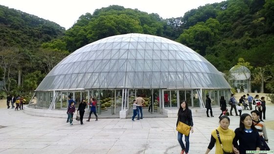 Aluminium Frame Material Geodesic Dome Tent Roof Fabric 850g/Sqm Customized