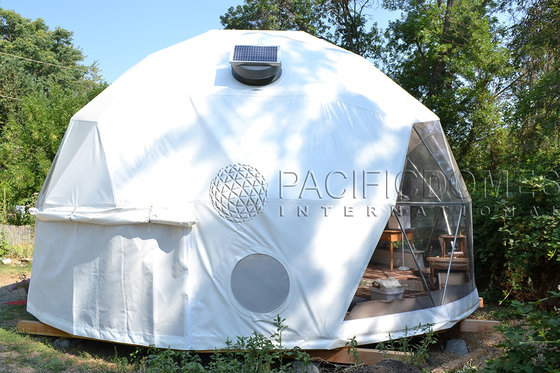 Aluminium Frame Material Geodesic Dome Tent Roof Fabric 850g/Sqm Customized
