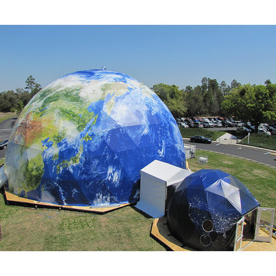 White Diy Pictures Outdoor Spherical Tent With Sports Advertisement And Business Logo