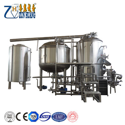 Hot sale 500L 1000L three vessels stainless steel  beer brewhouse mash system for micro brewhouse