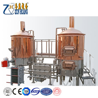 Large capacity 500L1000L  Hotel/pub red copper beer making machine micro beer brewing equipment  for sale