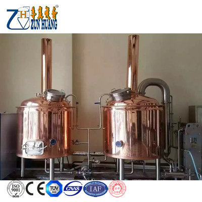Large capacity 500L1000L  Hotel/pub red copper beer making machine micro beer brewing equipment  for sale