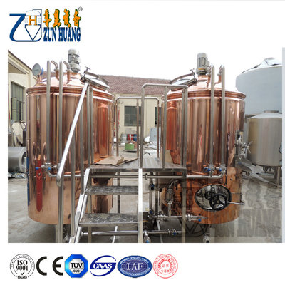 Large capacity 500L1000L  Hotel/pub red copper beer making machine micro beer brewing equipment  for sale