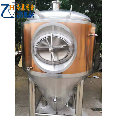 600L Stainless steel beer fermentation tank with cooling jacket for brewery