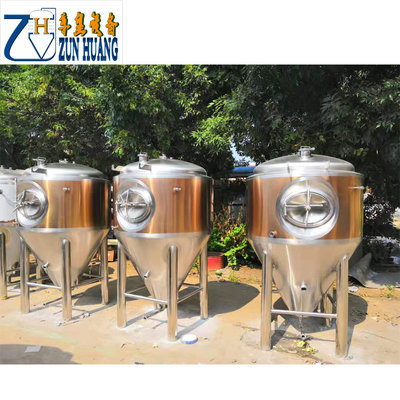 600L Stainless steel beer fermentation tank with cooling jacket for brewery