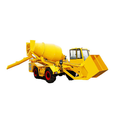Industrial Portable Concrete Mixer Machine FM5.5 Mobile Concrete Mixing Plant Trailer Mounted Concrete Pump