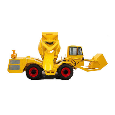 Industrial Portable Concrete Mixer Machine FM5.5 Mobile Concrete Mixing Plant Trailer Mounted Concrete Pump