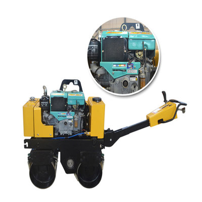 Selling Road Equipment ZM-80C Diesel Engine Walk Behind Vibration Tandem Small Road Roller