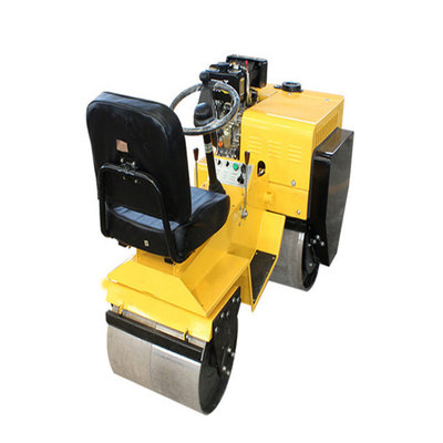 Road Equipment Small Road Roller ZM-70C Steering Ride on Double Cylinder Road Roller Machine