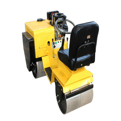 Road Equipment Small Road Roller ZM-70C Steering Ride on Double Cylinder Road Roller Machine
