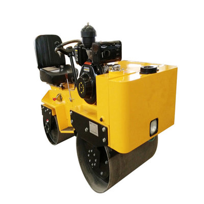 Road Equipment Small Road Roller ZM-70C Steering Ride on Double Cylinder Road Roller Machine