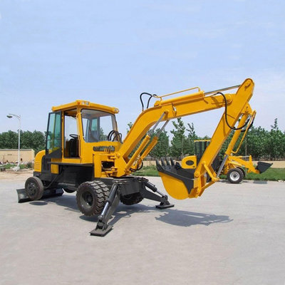 Mini Excavator Crawler Price JHL65 Long Beam Wheel Wheeled Excavator