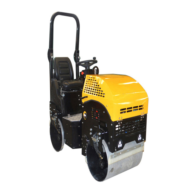 Small Road Roller ZM-1000 1Ton Gasoline Riding Mini Vibratory Road Roller Compactor